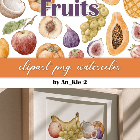 Fruits Clipart PNG Watercolor | Master Bundles