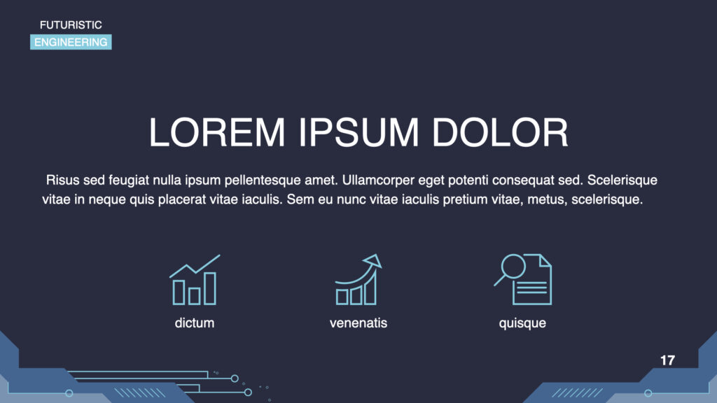 Futuristic Engineering Powerpoint Template – MasterBundles