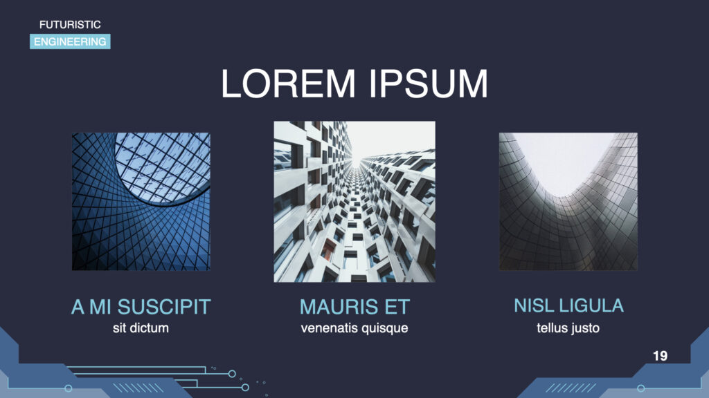Futuristic Engineering Presentation Template – MasterBundles