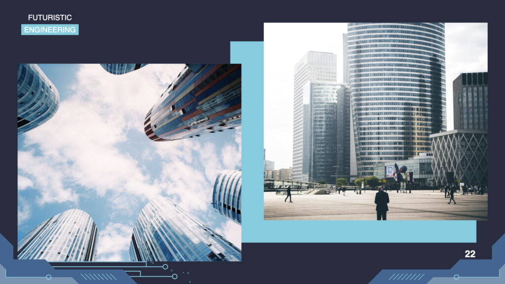 Futuristic Engineering Powerpoint Template – MasterBundles