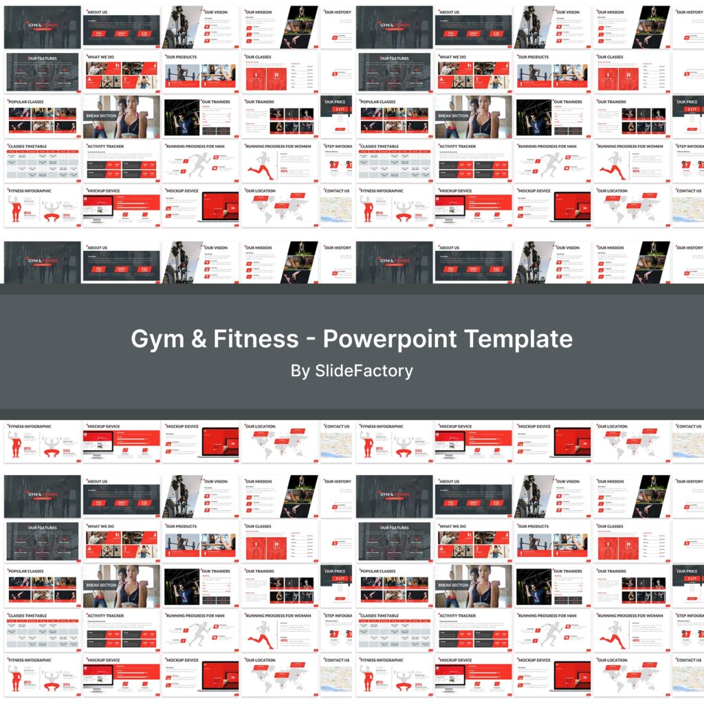 Yogaa - Yoga Gym PowerPoint Template – MasterBundles