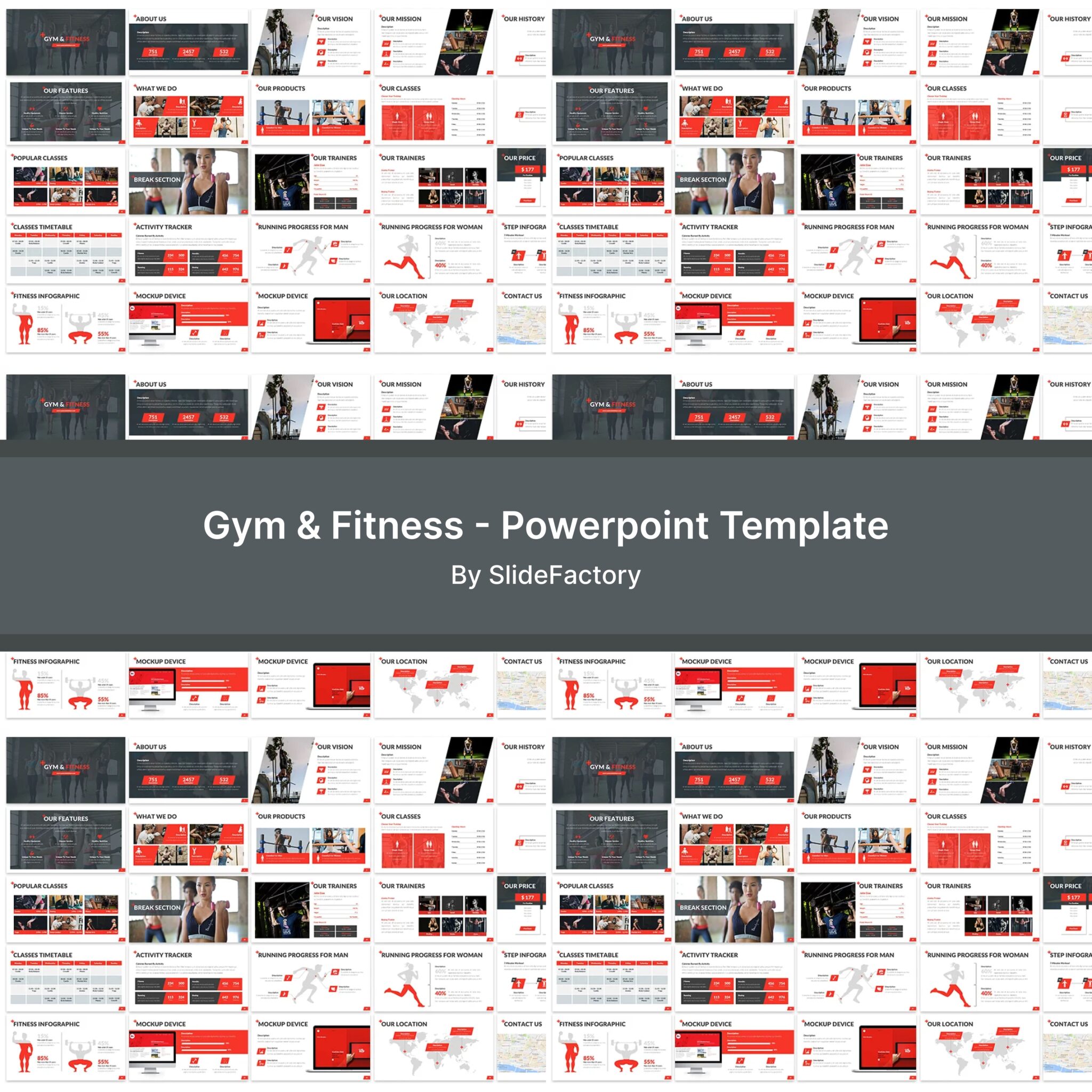 Gym Trainer Powerpoint Template – MasterBundles