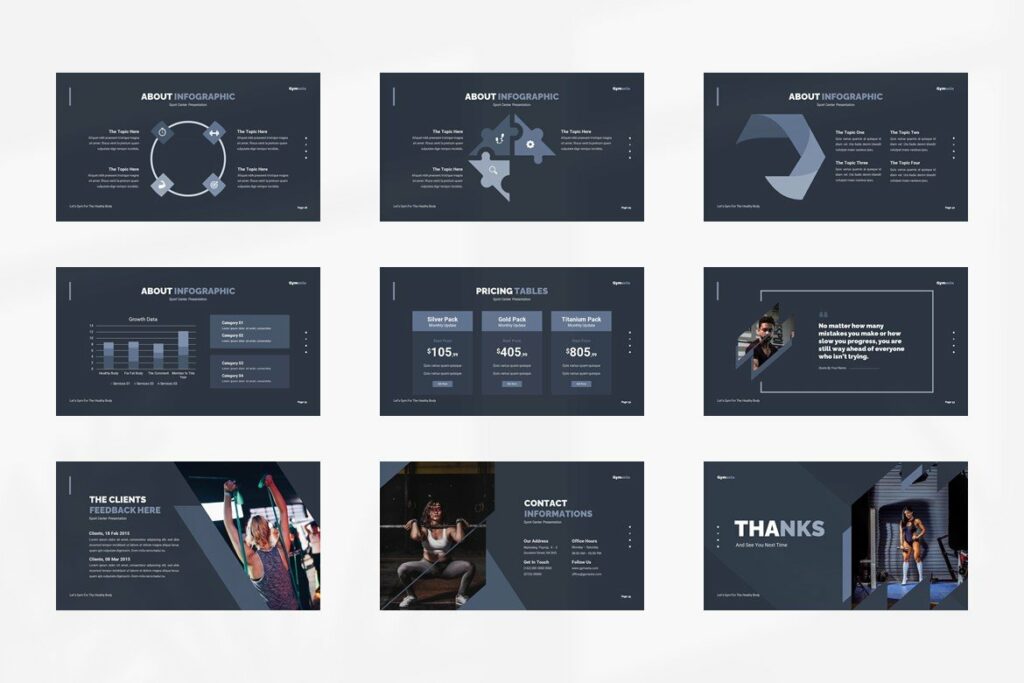 Gymasta Healthy Body - PowerPoint UP – MasterBundles