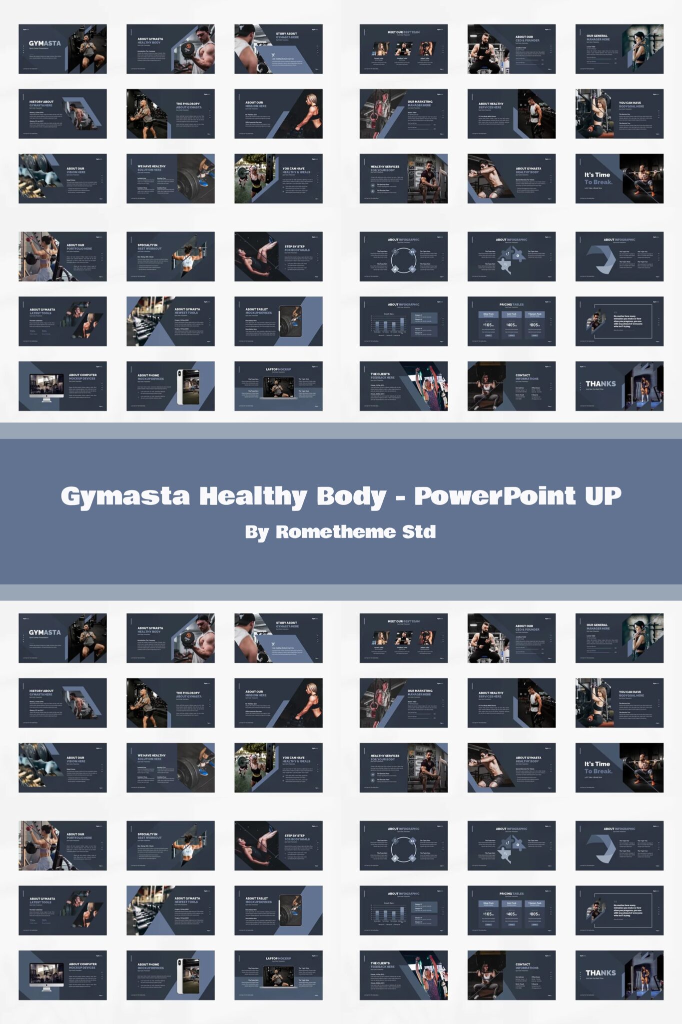 Gymasta Healthy Body - PowerPoint UP – MasterBundles