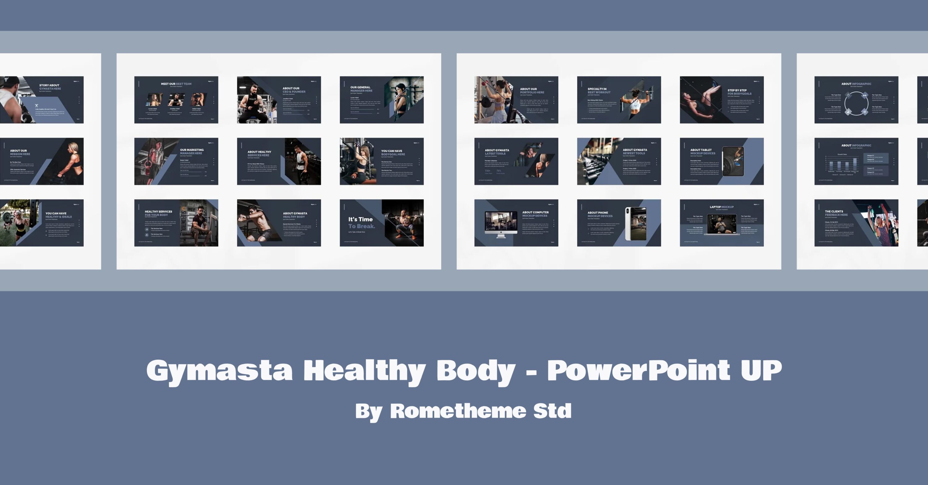 Gymasta Healthy Body - PowerPoint UP – MasterBundles