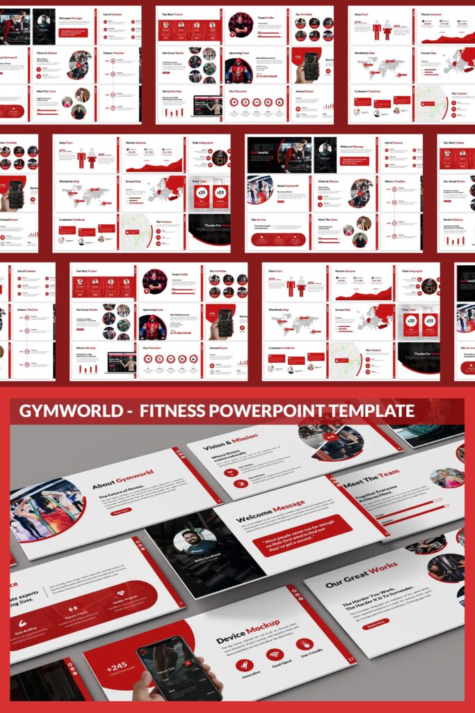 Gymworld - Fitness Powerpoint – MasterBundles