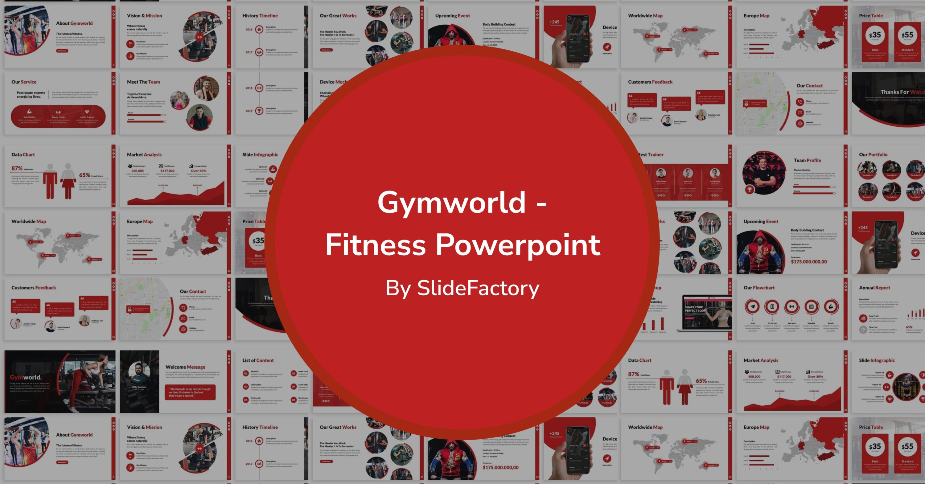 Gymworld - Fitness Powerpoint – MasterBundles