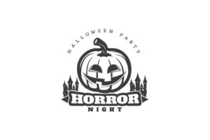 9 spooky black & white Halloween monograms - MasterBundles