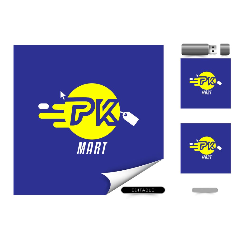 PK Mart logo template - MasterBundles