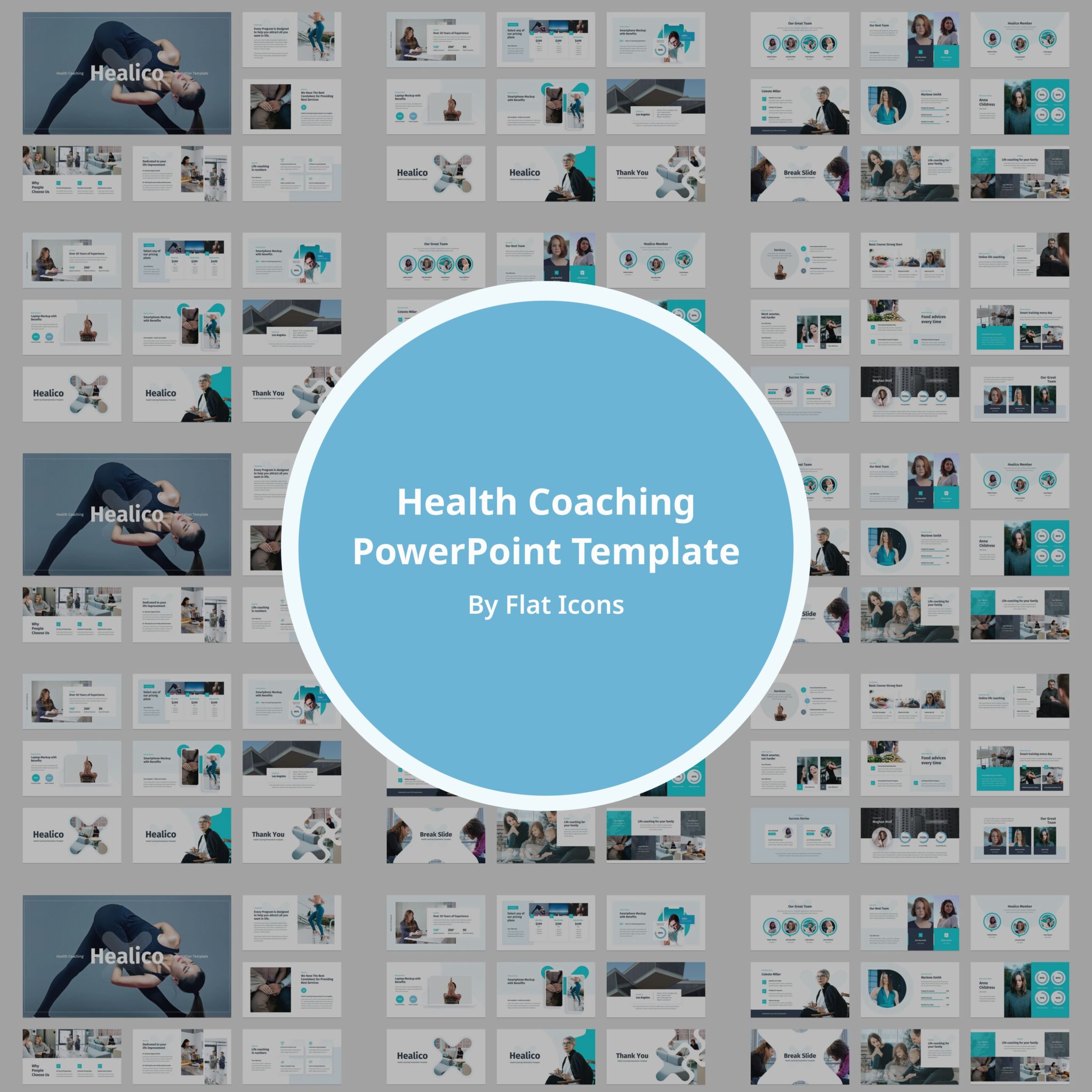 Health Coaching PowerPoint Template – MasterBundles