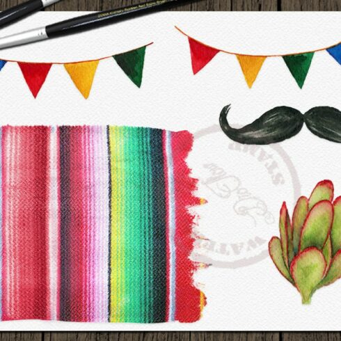 Mexico Watercolor Illustration | Master Bundles