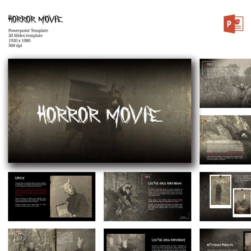 Horror Movie Powerpoint Template – MasterBundles