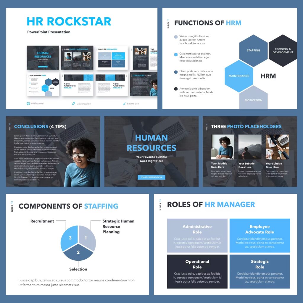 HR Rockstar PowerPoint Template – MasterBundles