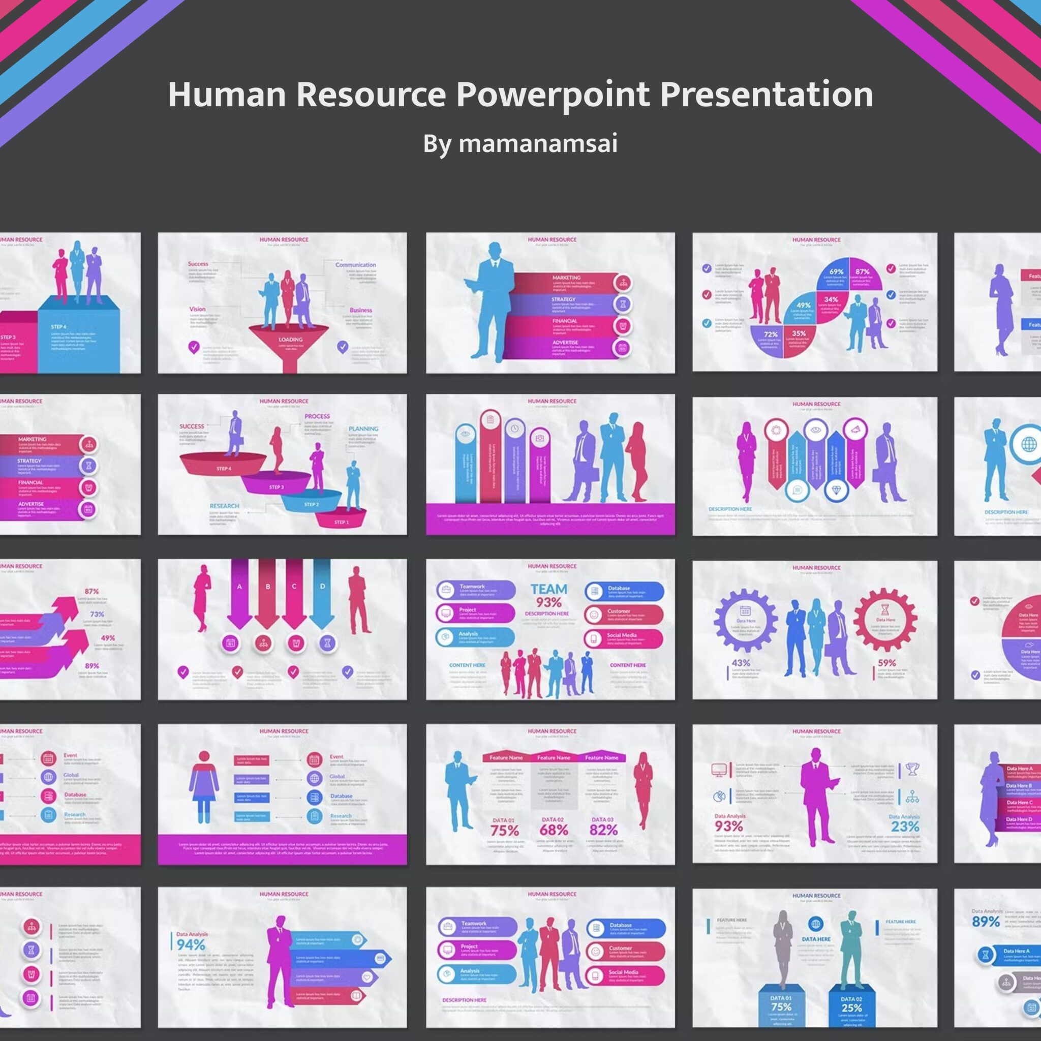 HR Rockstar PowerPoint Template – MasterBundles