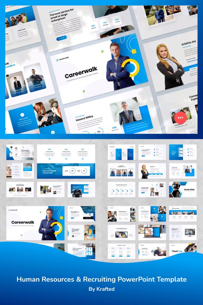 Human Resources & Recruiting PowerPoint Template – MasterBundles
