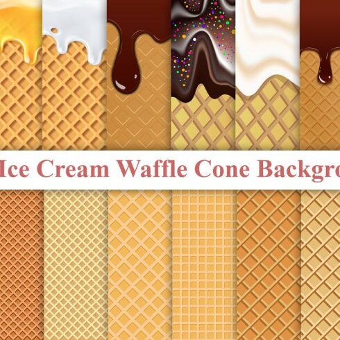 Ice Cream Waffle Cone Texture | Master Bundles