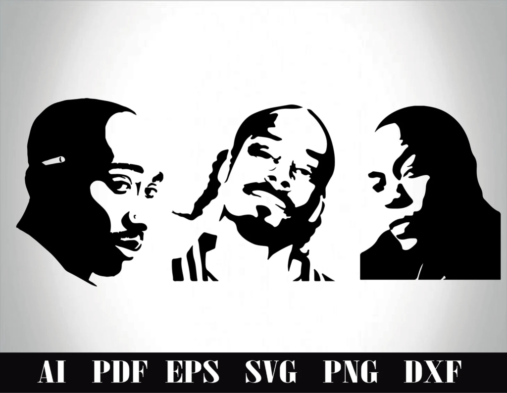 Rap Artists Silhouette/Stencil Bundle - Snoop Dogg – MasterBundles