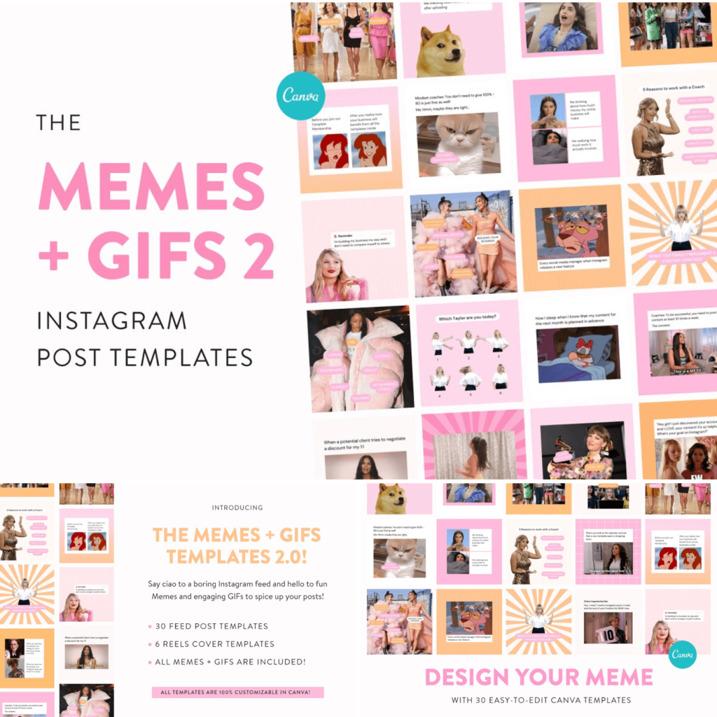 Instagram Memes + Gifs Pack 2.0 – MasterBundles