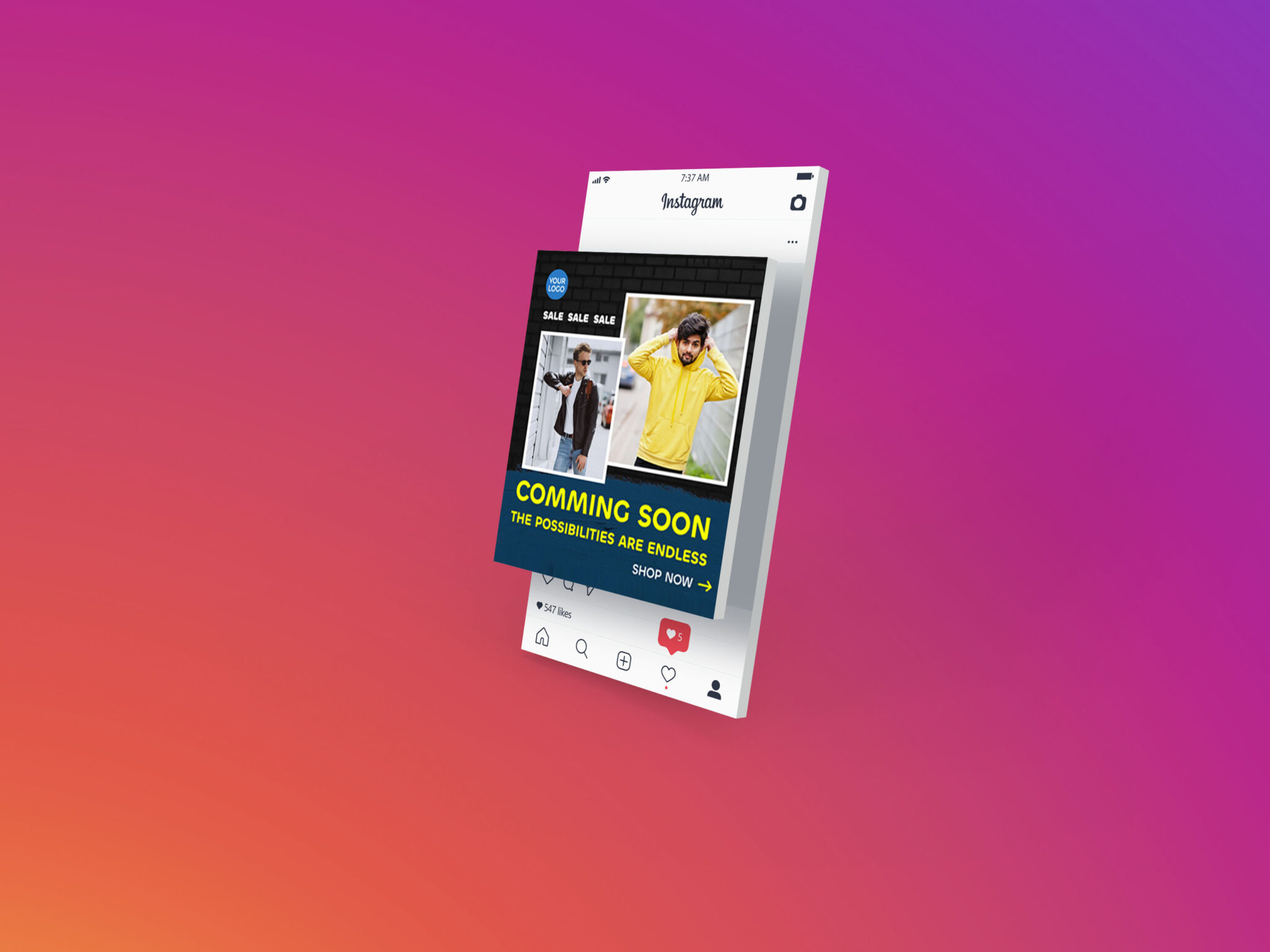 Sale & Fashion - Social Media Post Bundle Tamplates for Instagram ...