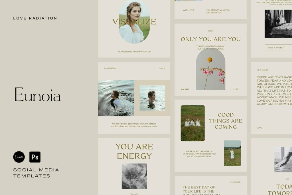 BUNDLE Instagram Templates Canva PS – MasterBundles