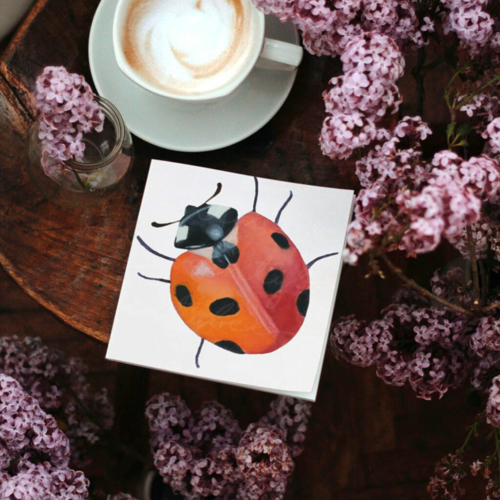 Ladybug Watercolor Clipart SVG - MasterBundles