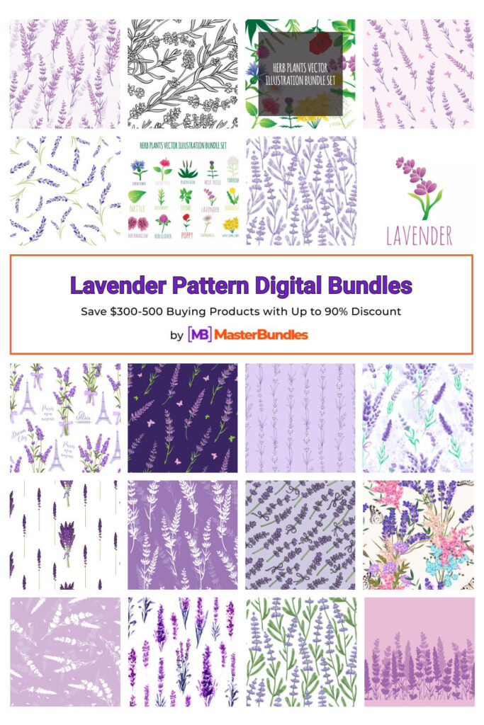 31+ Lavender Pattern Digital Bundles for 2024 - MasterBundles