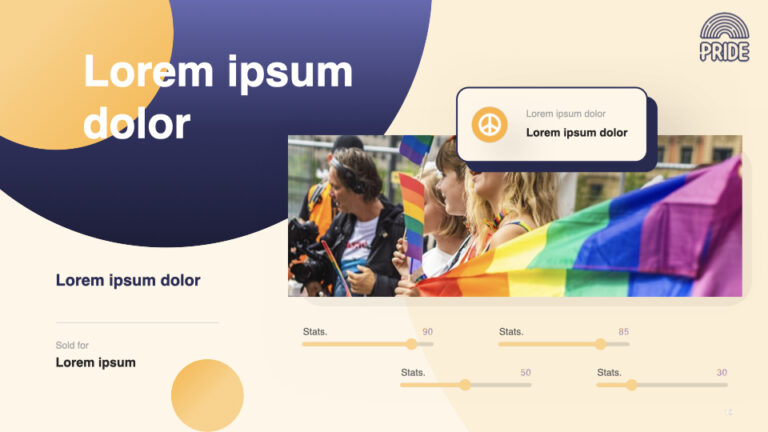 Pride Month Presentation Template – MasterBundles