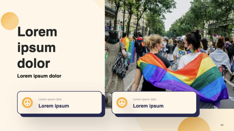 Pride Month Presentation Template – MasterBundles