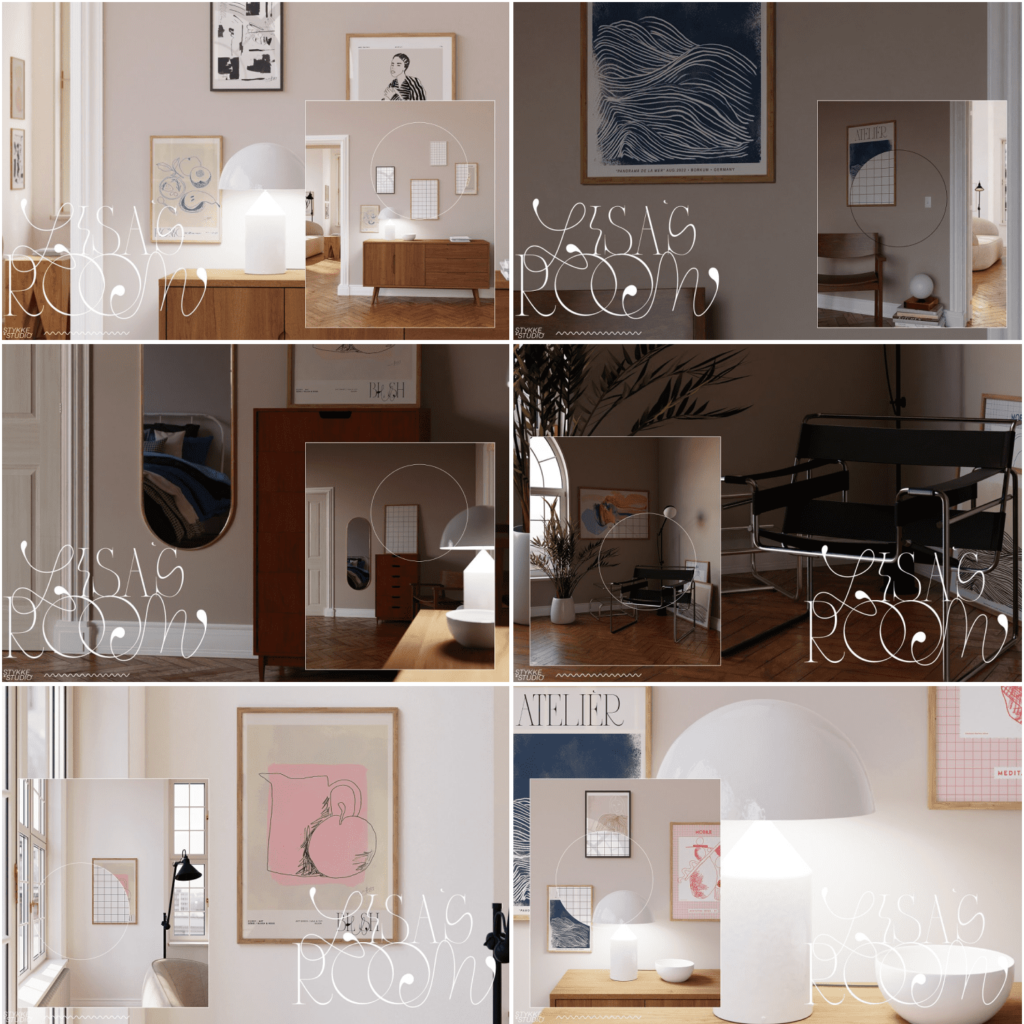 LISAS ROOM Interior & Frame Mockup – MasterBundles