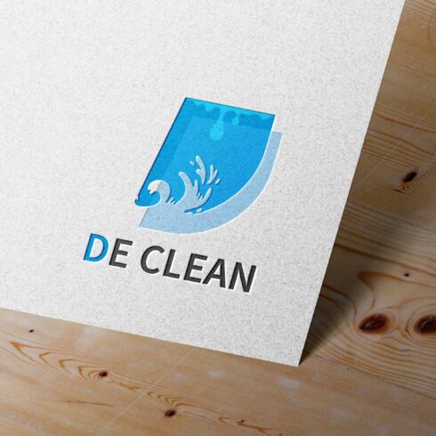 DE CLEAN logo - D letter | MasterBundles