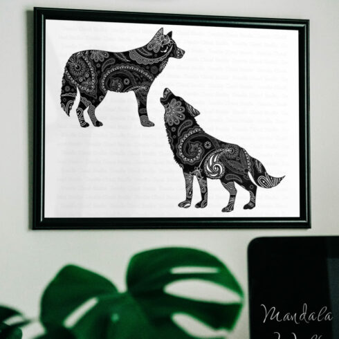 Mandala Wolf SVG, Howling Wolf Mandala SVG Files | Master Bundles