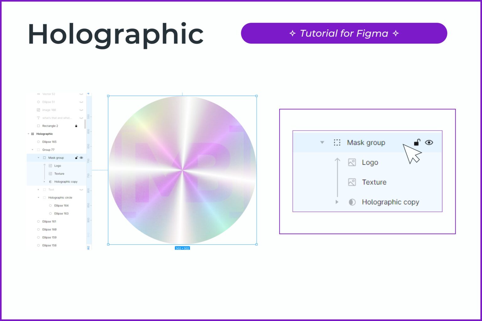 Holographic Gradient & Neon Ball Figma Tutorial with Video