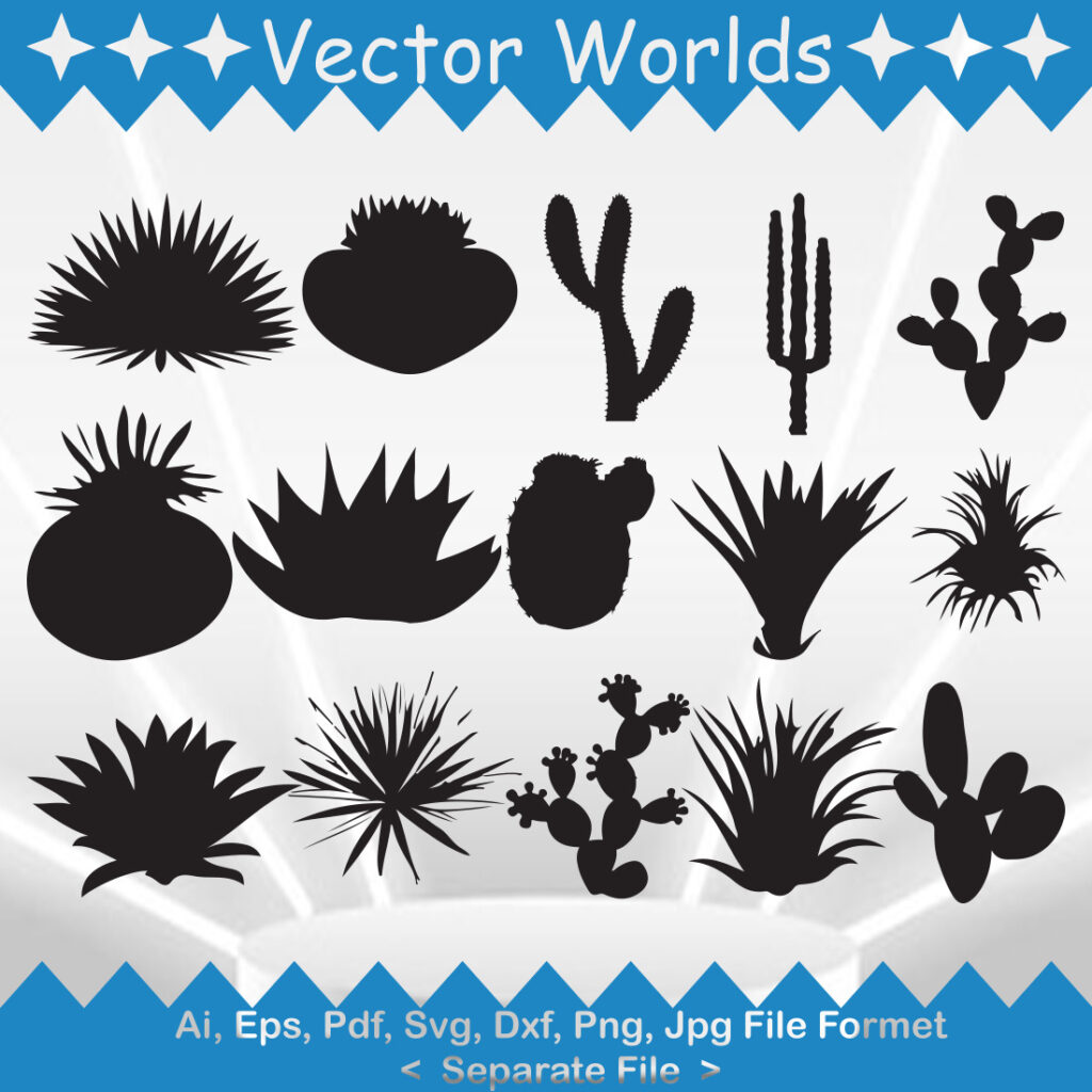 Agaves Svg, agave, cactus Svg, plant Svg, Png, Eps, Ai - MasterBundles