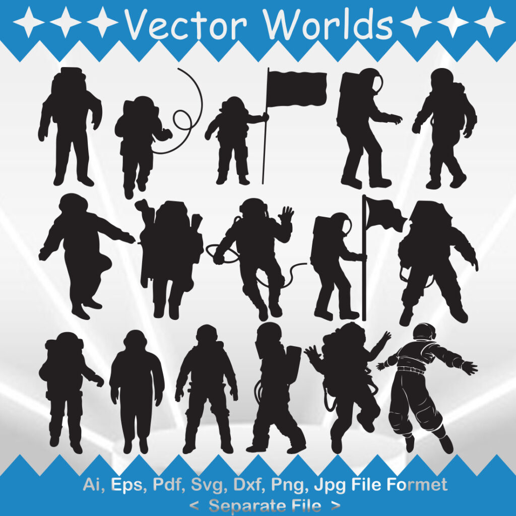 Astronauts svg, Astronaut svg, Star svg, nasa, galaxy, SVG, ai, pdf ...