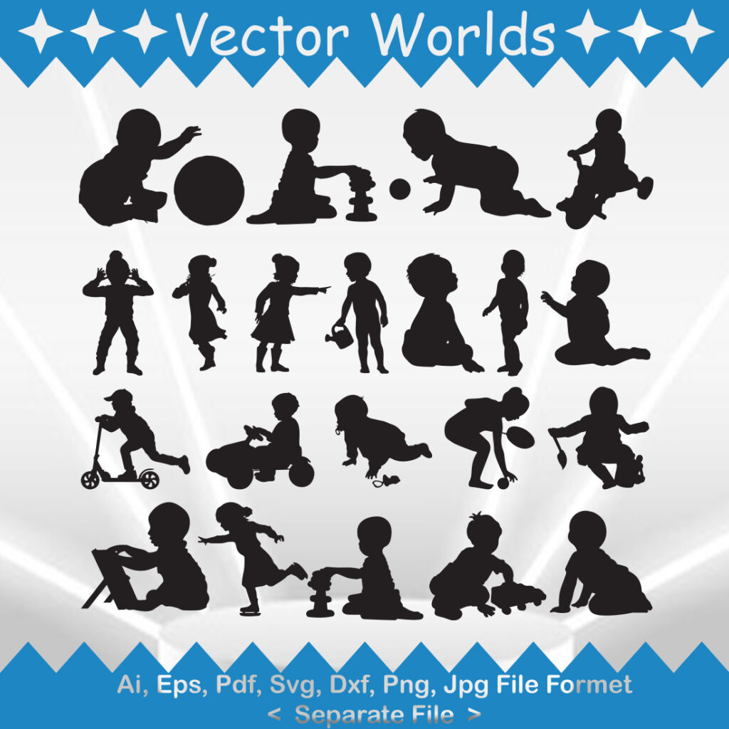 Baby Playing svg, Baby Playings svg, Baby svg, Kids, Sports, SVG, ai ...