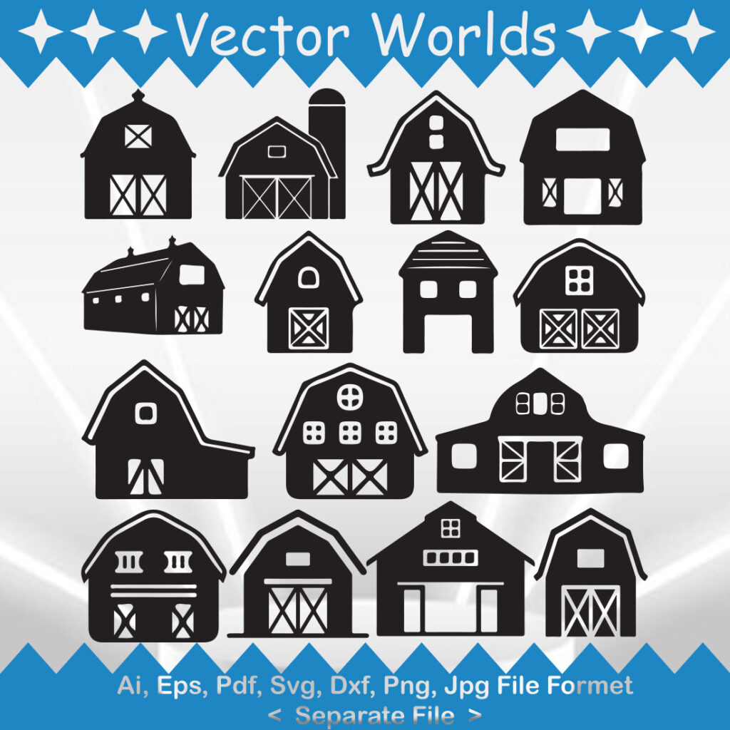 Barn House svg, Barn svg, house svg, home, Farm, SVG, ai, pdf, eps, svg ...