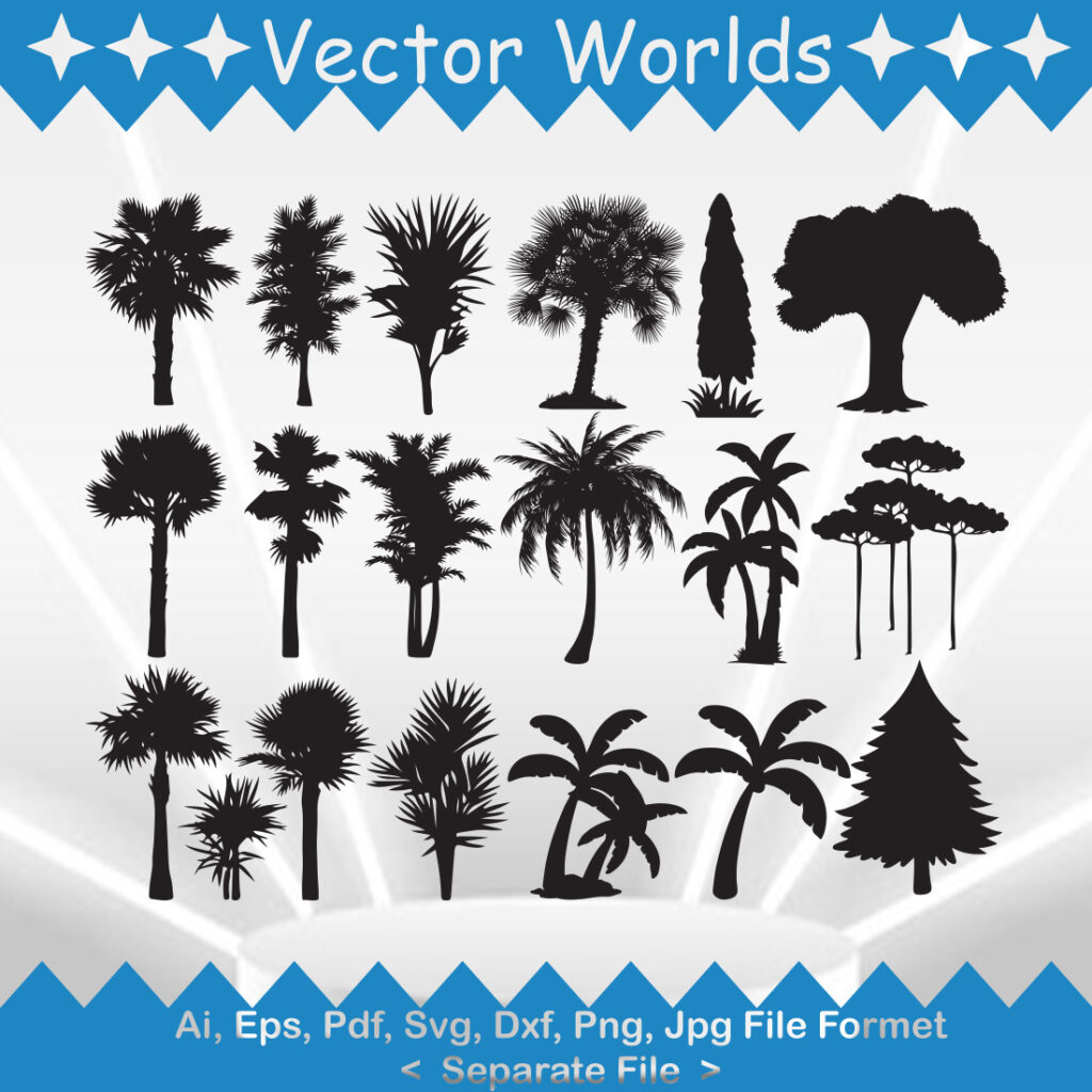 Palm Tree Clipart Bundle SVG – MasterBundles
