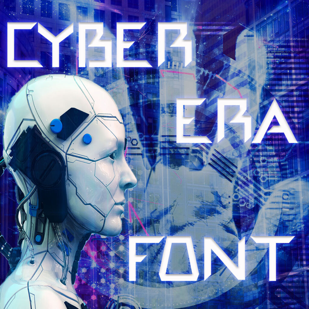 Cyber era. Futuristic decorative sans-serif typeface - MasterBundles