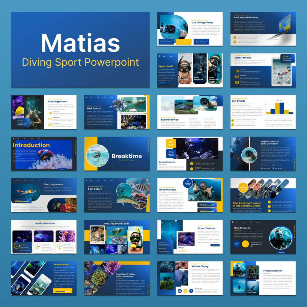 Matias - Diving Sport Powerpoint – MasterBundles