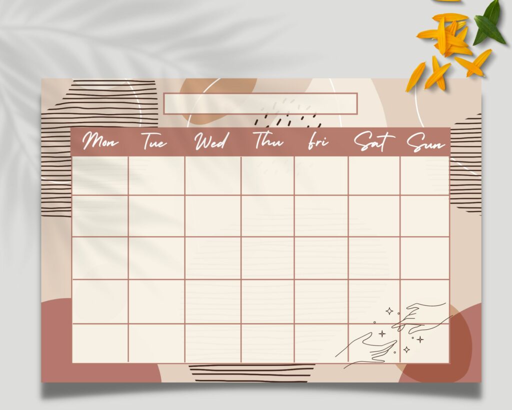 CALENDAR/PLANNER without reference to month and year. Contents: 36 ...