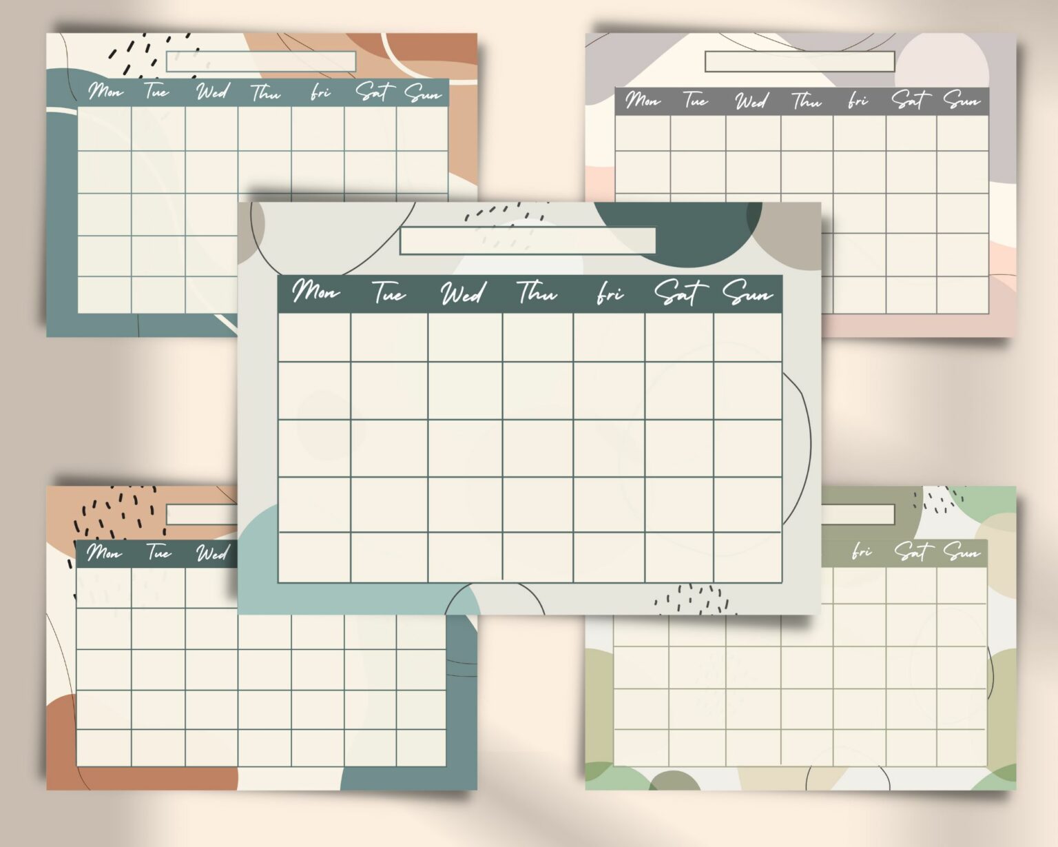 CALENDAR/PLANNER without reference to month and year. Contents: 36 ...