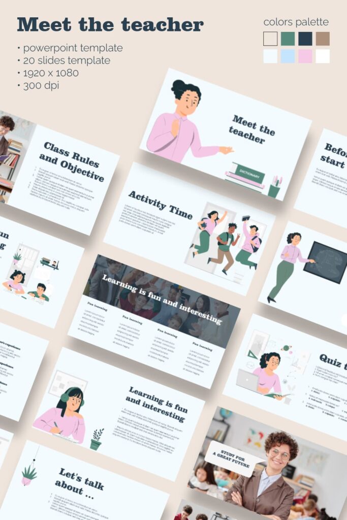 Meet The Teacher Powerpoint Templates Bundle – MasterBundles