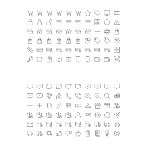 Mega Icon Set - 300 Line Icons – MasterBundles