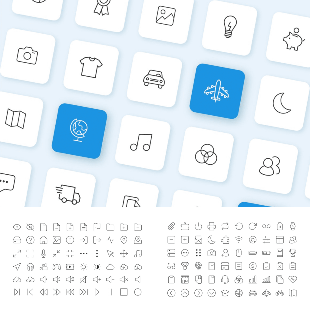 Mega Icon Set - 300 Line Icons – MasterBundles
