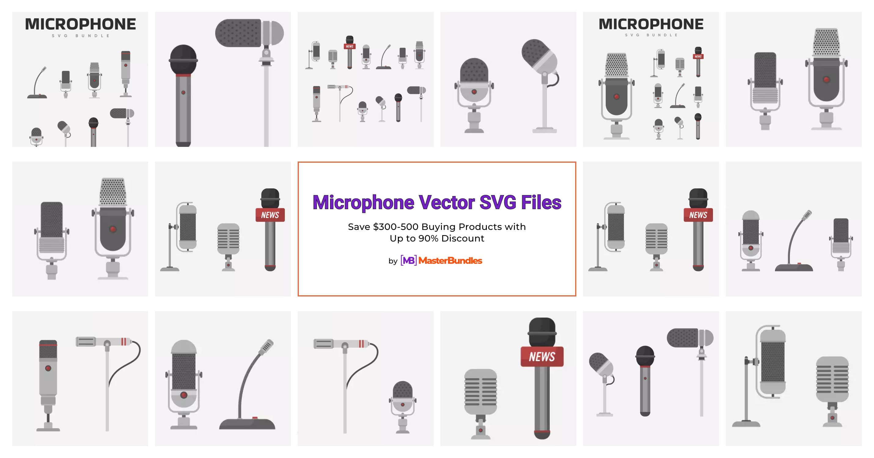 10+ Microphone Vector SVG Files for 2025 - MasterBundles