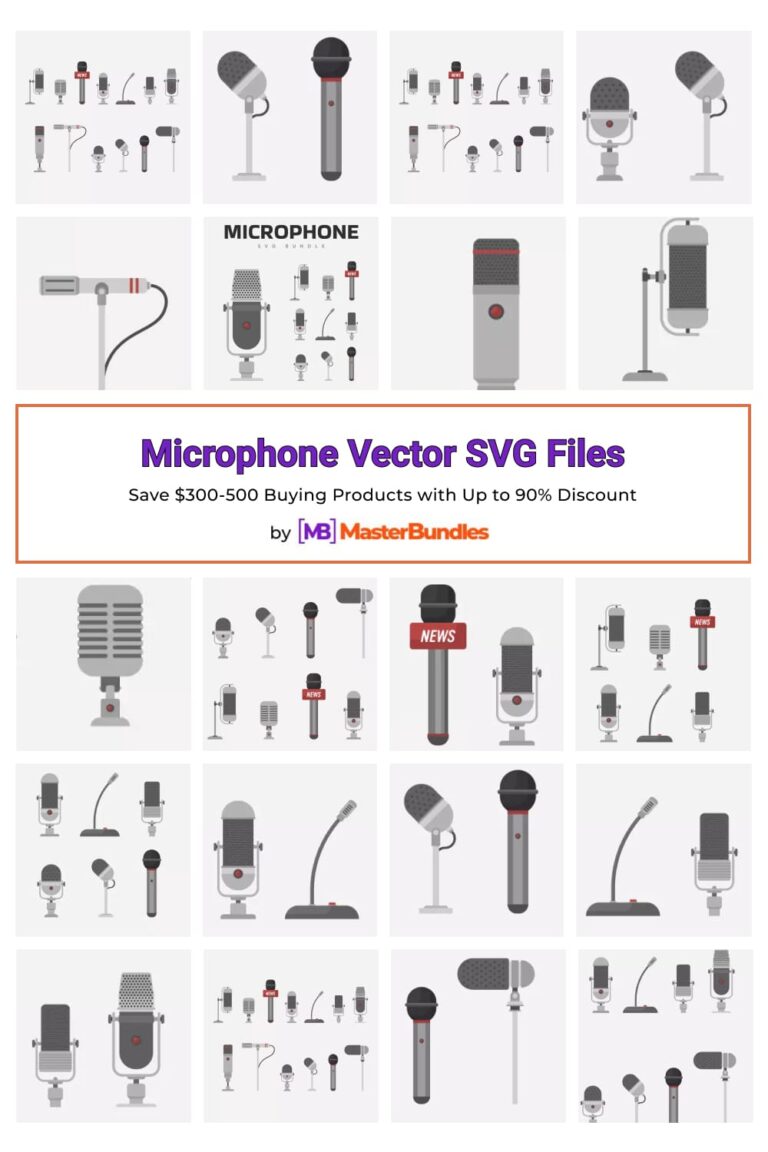 10+ Microphone Vector SVG Files for 2026 - MasterBundles