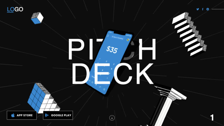 Mobile App Pitch Deck Presentation Template – MasterBundles