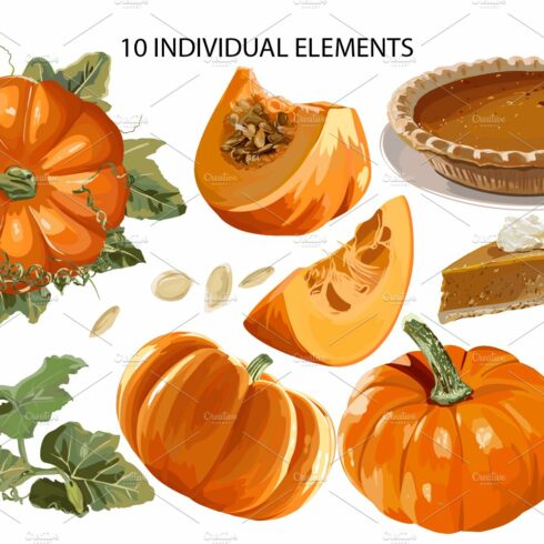 Pumpkin Pie Design Set | MasterBundles