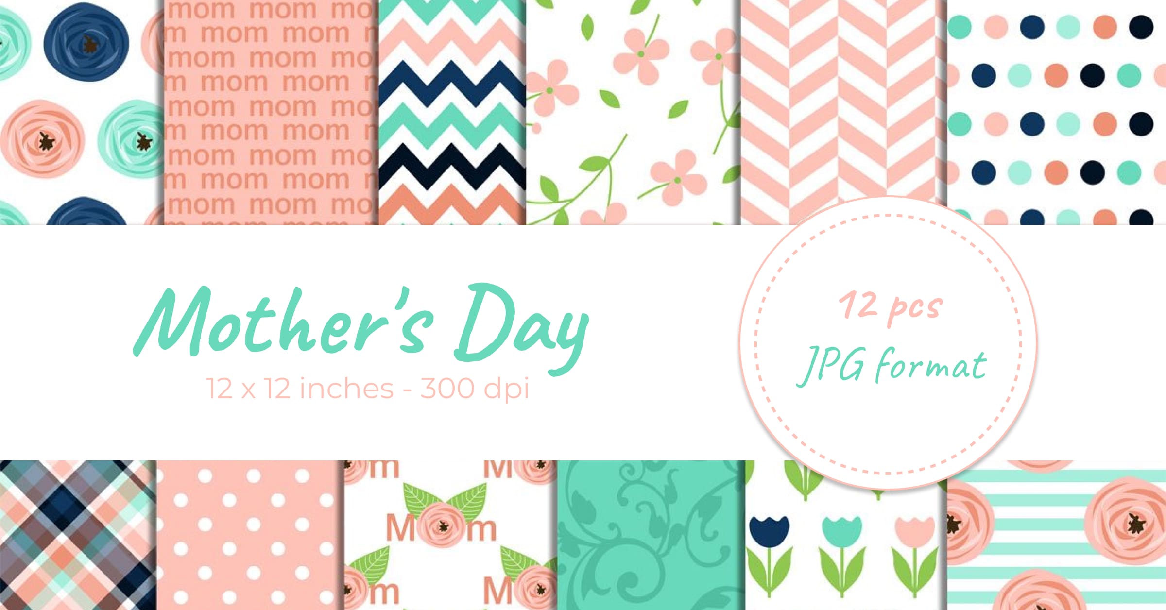 Mother's Day Digital Papers – MasterBundles