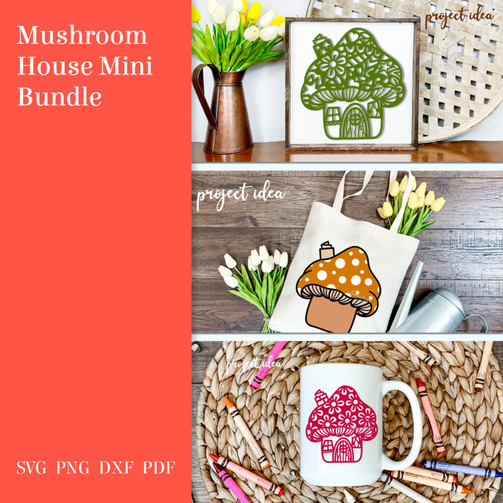 Mushroom Earring SVG Laser Glowforge CNC Cricut Files | MasterBundles